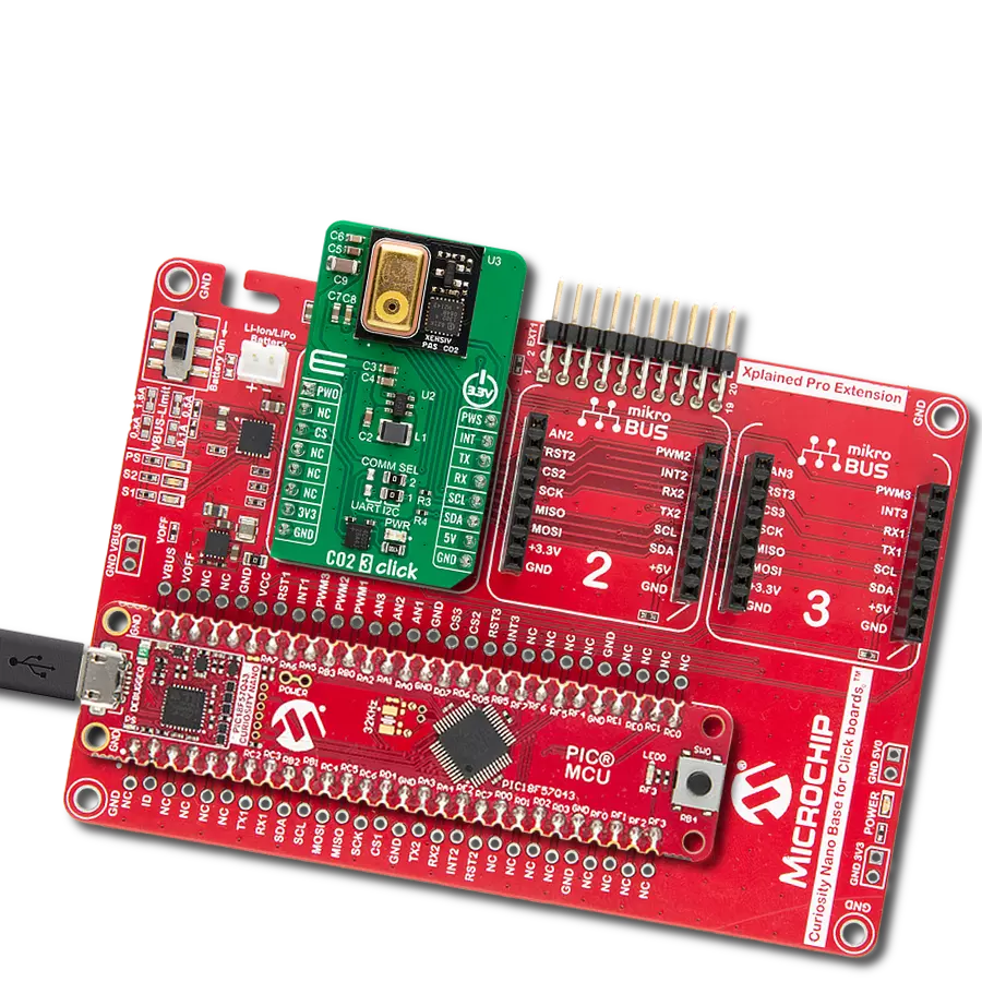 Achieve precision in monitoring CO2 levels using PASCO2V01BUMA1 and PIC18F57Q43 | EmbeddedWiki