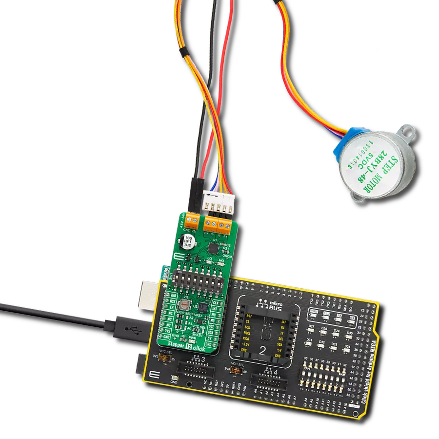 Drive a bipolar stepping motor easily with TB67S549FTG and ATmega2560 ...