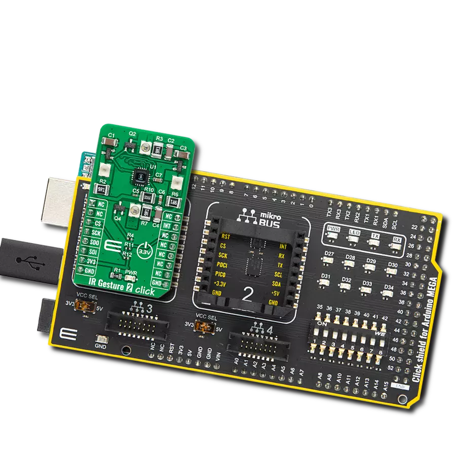 Recognize the following gestures with MAX25405 and ATmega2560 ...