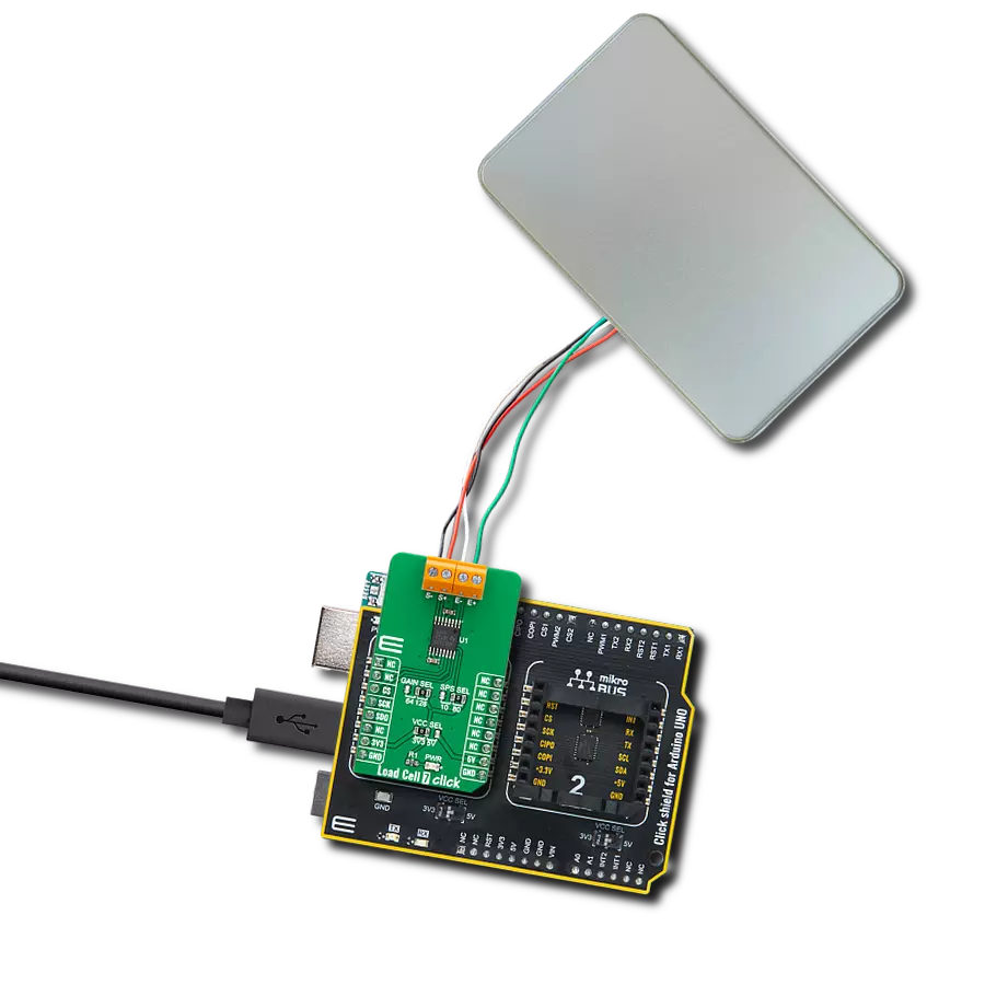 Measure force or weight of an object with ADS1230 and ATmega328P | EmbeddedWiki