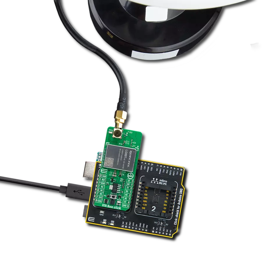 Build RTK Base station with LG69TASMD and ATmega328P | EmbeddedWiki