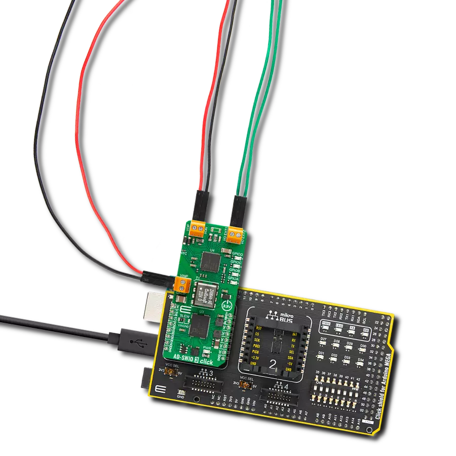Connect and control various types of sensors and actuators with AD74115H, ADP1034 and ATmega2560 ...