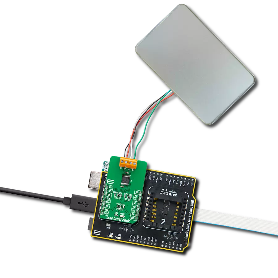 Measure force or weight of an object with ADS1230 and ATmega328P | EmbeddedWiki